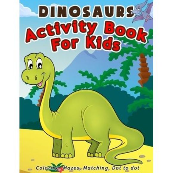 Fun Mike Press | Other | Dinosaurs Activity Book For Kids Coloring ...